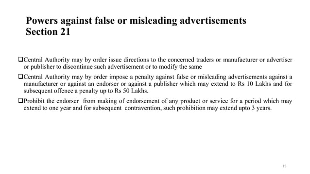 PPT ON THE CONSUMER PROTECTION ACT, 2019.pptx | Consumer Issues | Business