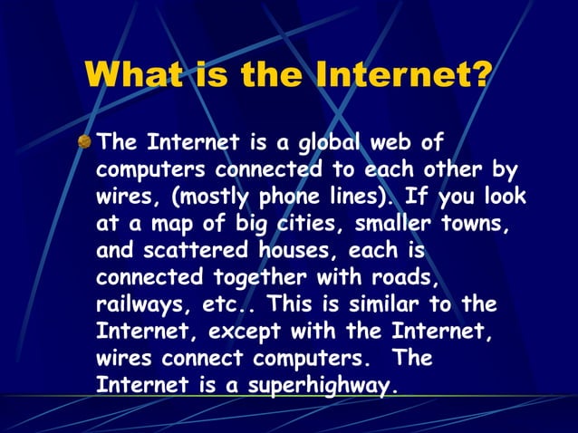 PPT on The Internet.ppt