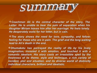 ppt on the letter by dhumketu | PPT | Hinduism | Religion & Spirituality