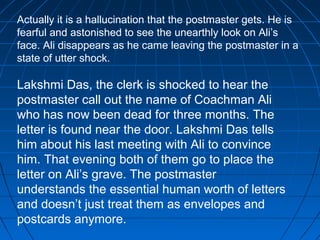 Ppt on the letter BY DHUMKETU ENGLISH LITERAture class 10 | PPT