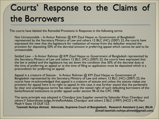 Critical Analysis of Money Loan Recovery Act, 2003 | PPT
