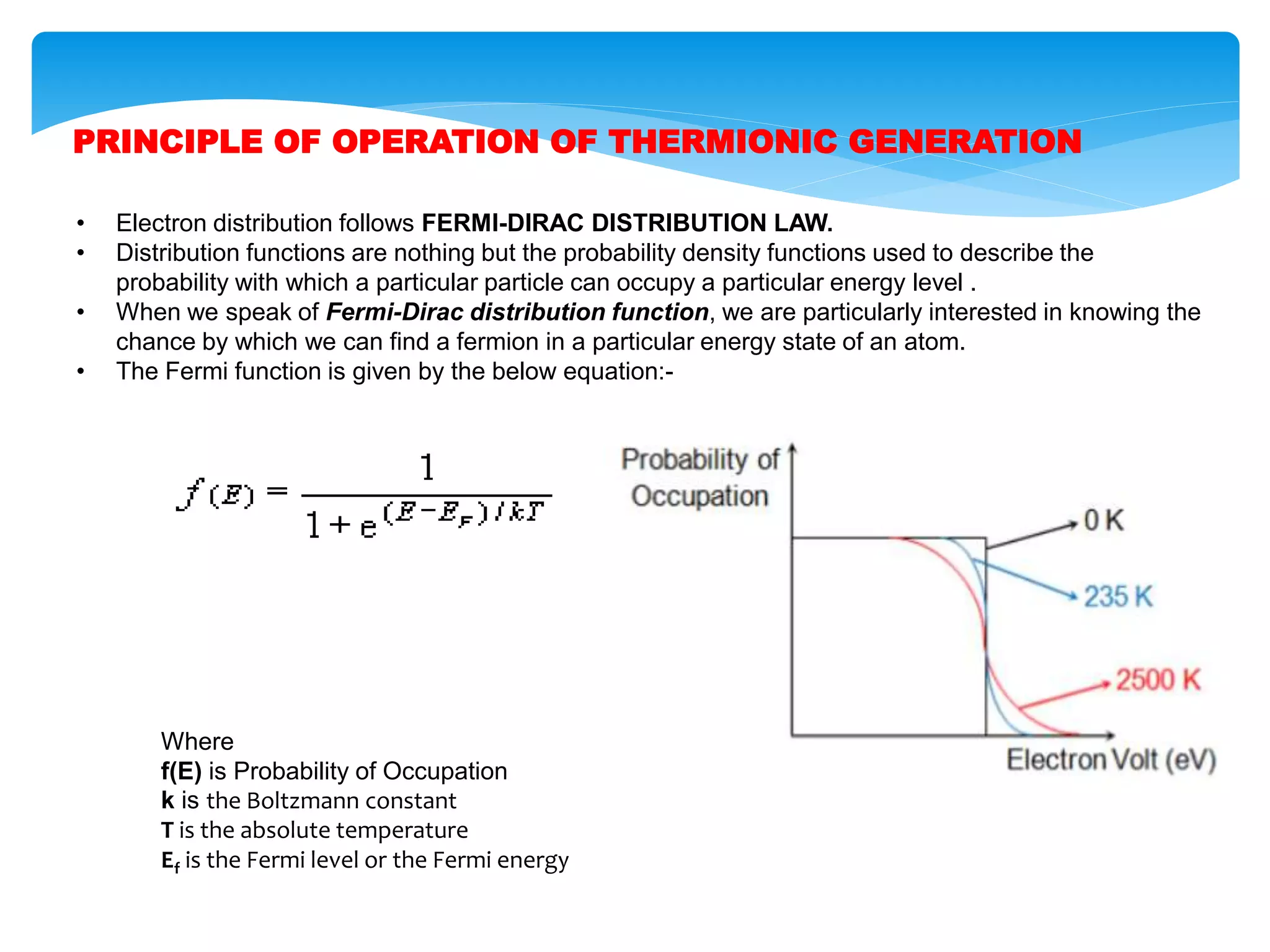 Presentation on thermionic converter for direct energy conversion | PPTX