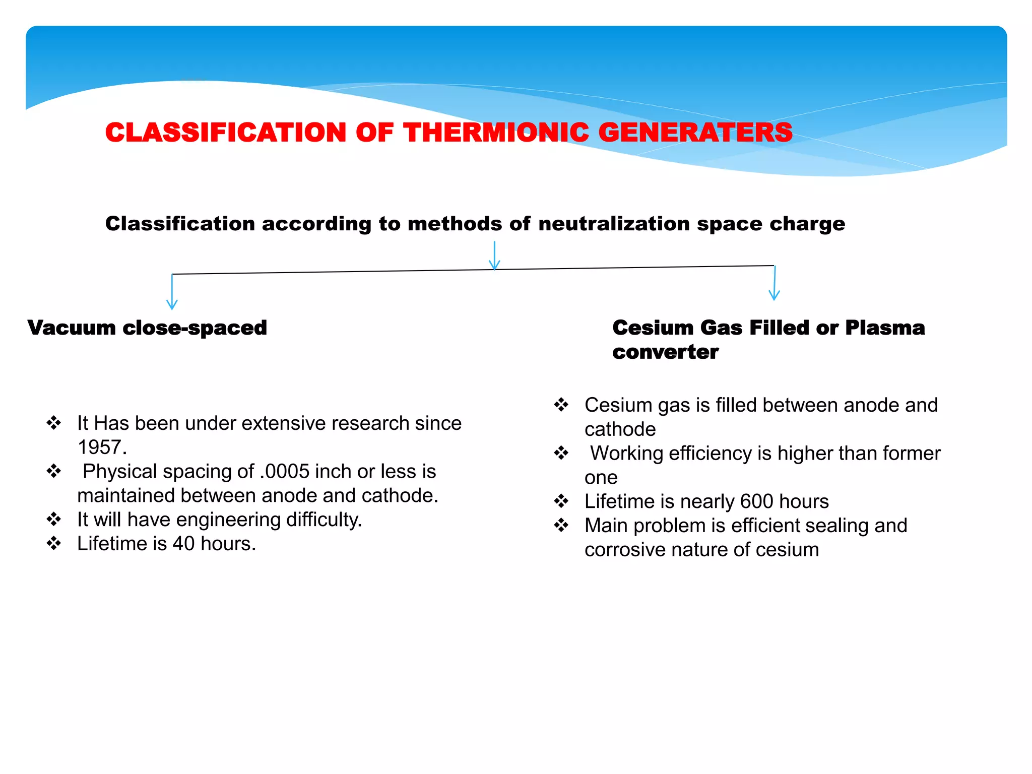 Presentation on thermionic converter for direct energy conversion | PPTX