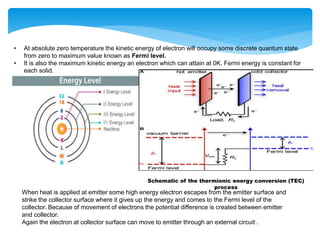 Presentation on thermionic converter for direct energy conversion | PPTX