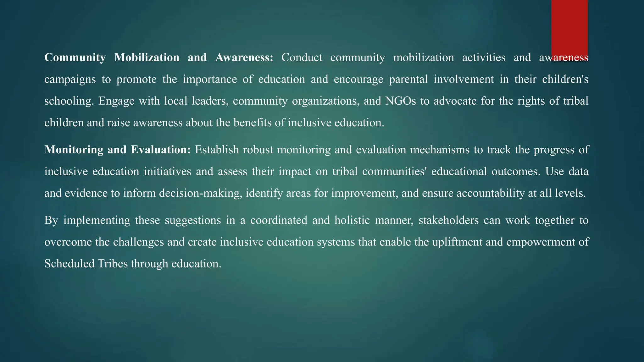 The Role of Inclusive Education in the Empowerment of Scheduled Tribes.pptx