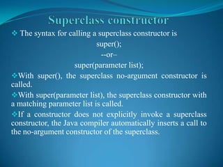 Ppt on this and super keyword | PPTX