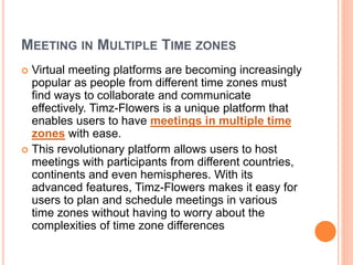 Virtual Meeting Plateform | PPTX