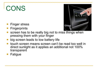 Ppt on touch screen | PPT