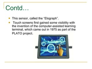 Ppt on touch screen | PPT