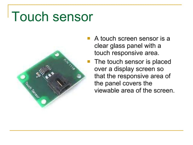 Ppt on touch screen | PPT | Operating Systems | Computer Software and ...