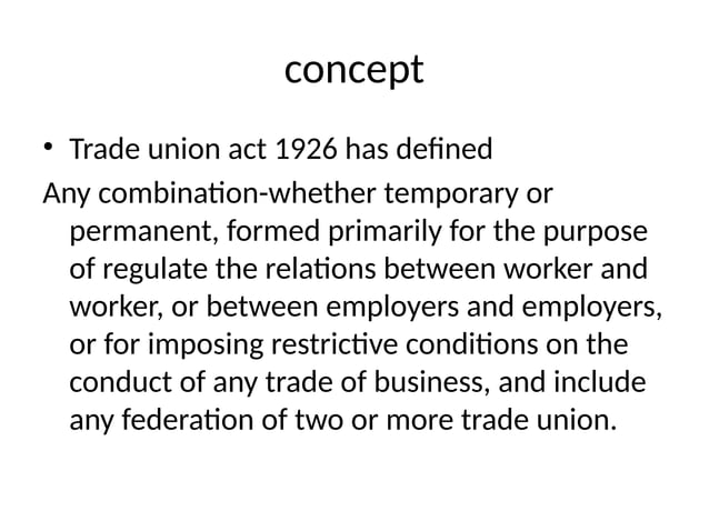 PPT ON TRADE UNION AND CONFLICT MANAGEMENT IN HRM | PPTX