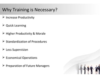 Ppt on training& development of employee | PPT