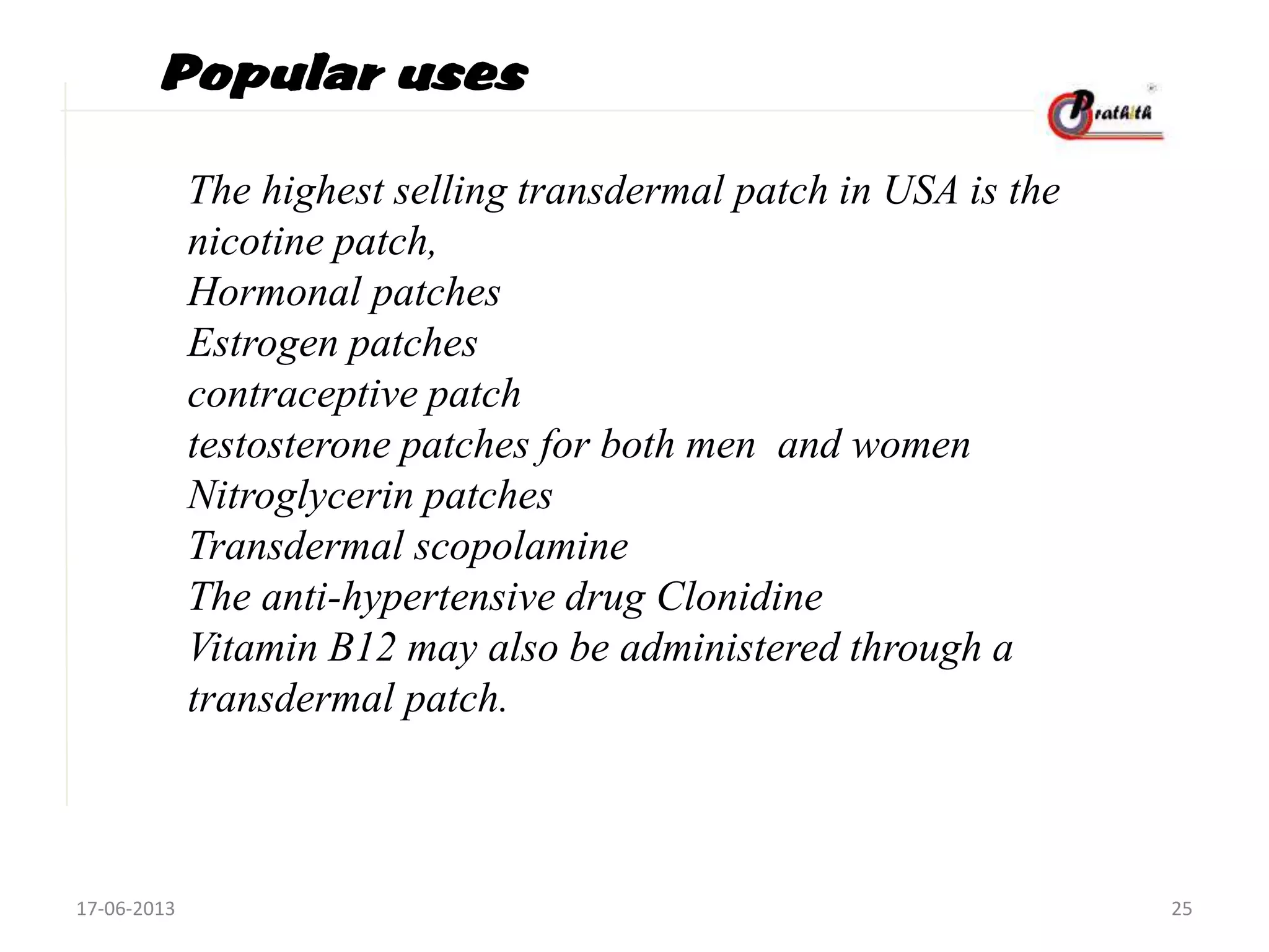 Ppt on transdermal | PDF