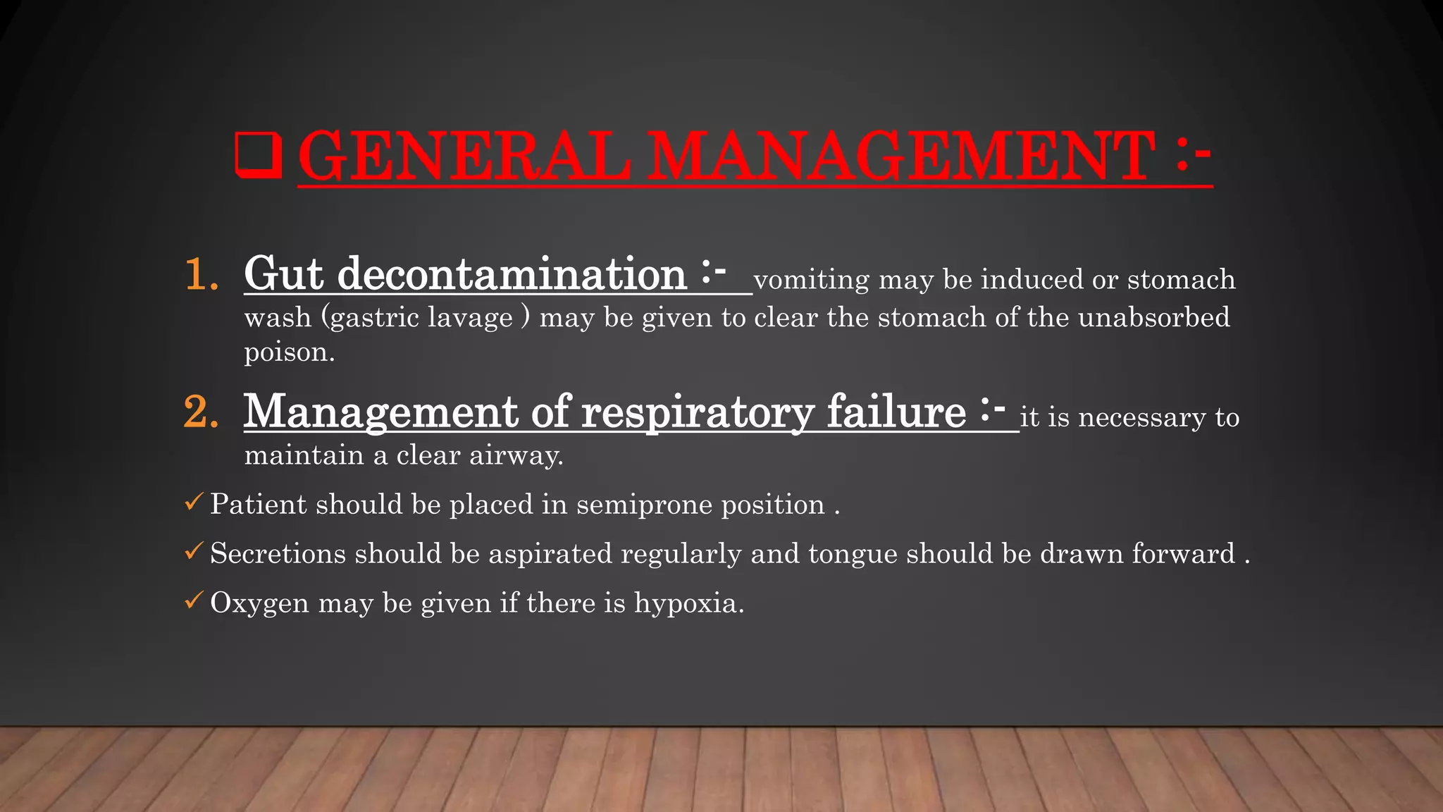 Ppt on treatment of poisoning (1) | PPTX
