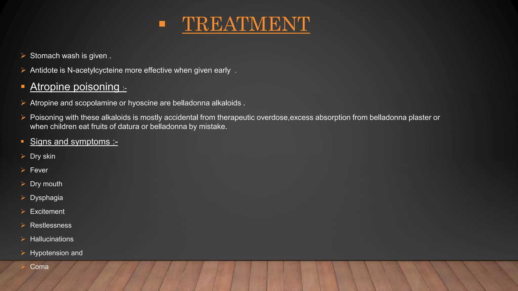 Ppt on treatment of poisoning (1) | PPTX