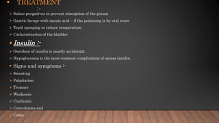 Ppt on treatment of poisoning (1) | PPTX