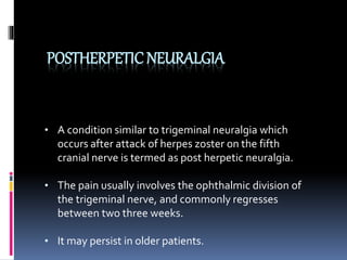 Presentation on Trigeminal Neuralgia | PPTX