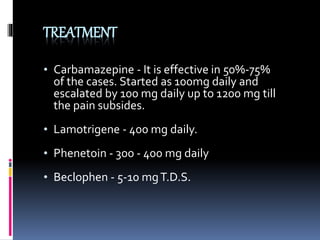 Presentation on Trigeminal Neuralgia | PPTX