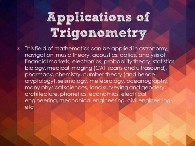 PPT on Trigonometric Functions. Class 11 | PPTX | Physics | Science