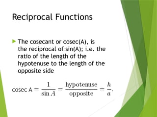 PPT on Introduction to Trigonometry for Class X | PPTX