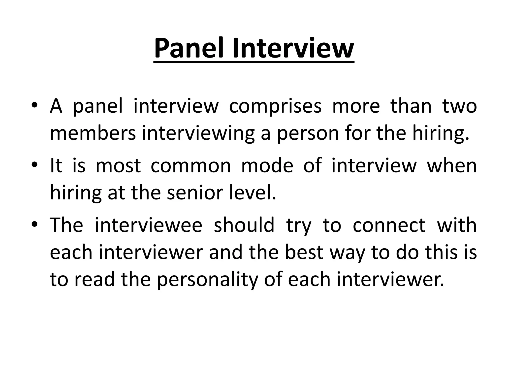 Interview and its types | PPTX