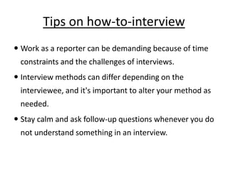 Interview and its types | PPTX