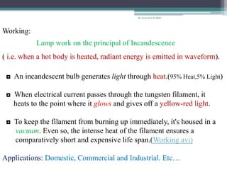 Ppt on types of lamps | PPTX