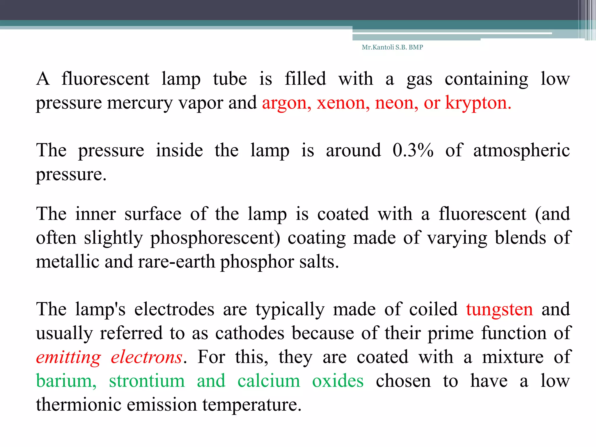 Ppt on types of lamps | PPTX