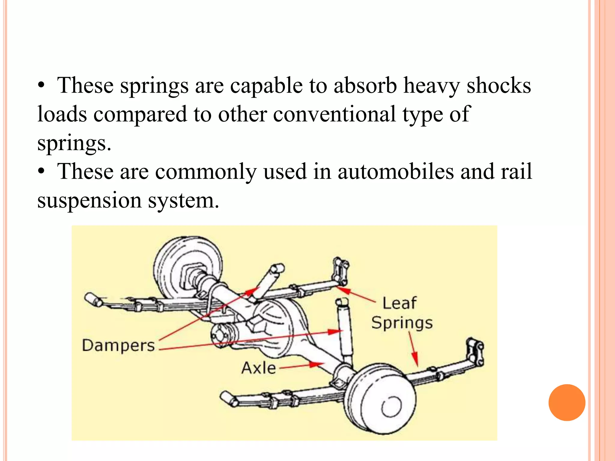 Types of springs Design Machine Elements (DME) | PPTX