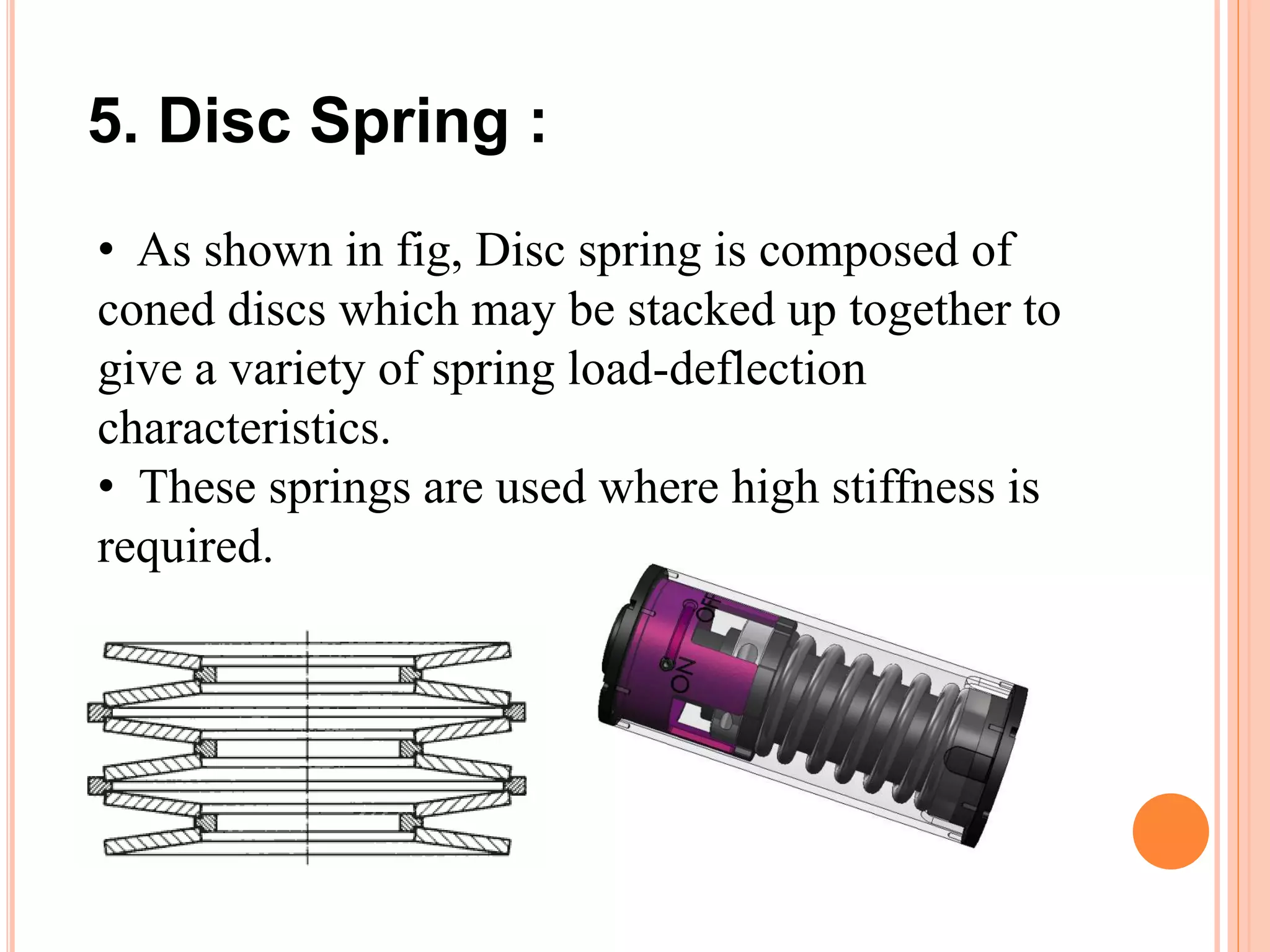 Types of springs Design Machine Elements (DME) | PPTX
