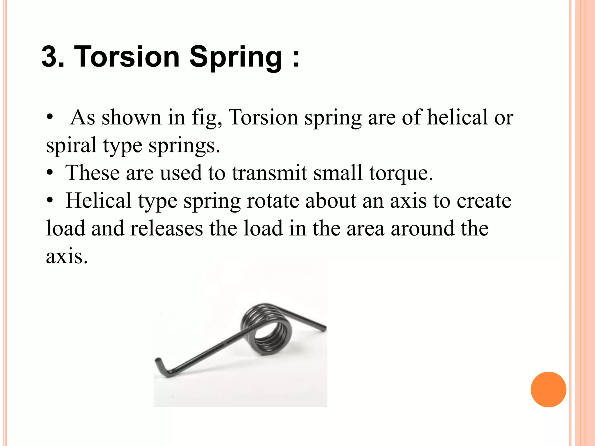 Types of springs Design Machine Elements (DME) | PPTX