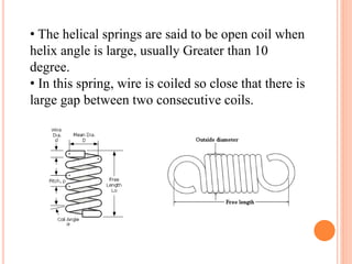 Types of springs Design Machine Elements (DME) | PPTX