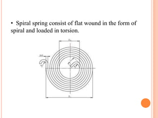 Types of springs Design Machine Elements (DME) | PPTX