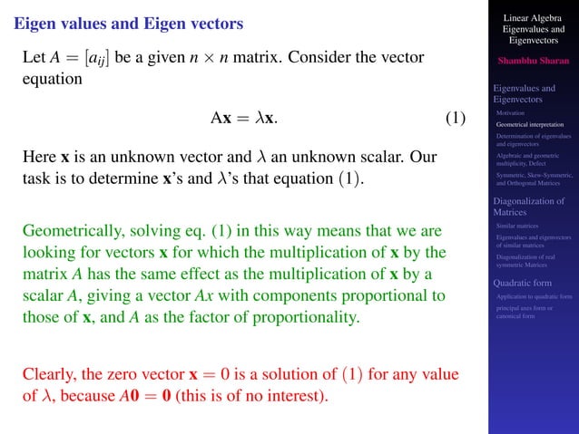 PPT on Eigen values and Eigen vectors.pdf