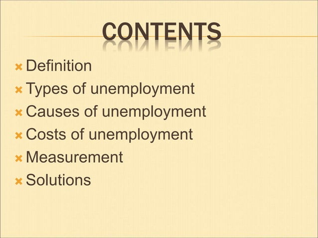 unemployment powerpoint presentation | PPT | Job Market | Economy