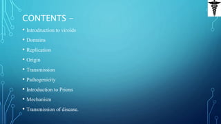 Ppt on viroids and prions by harshal shrote | PPTX