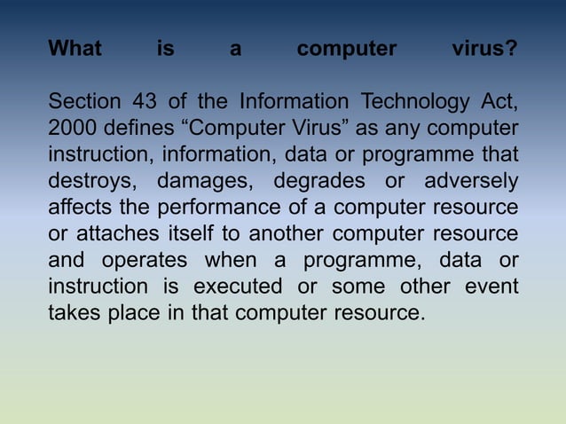 PPT on information technology laws description | PPT