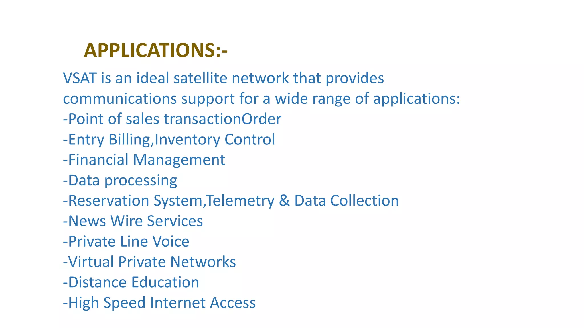 ppt presentation on vsat technology | PPTX