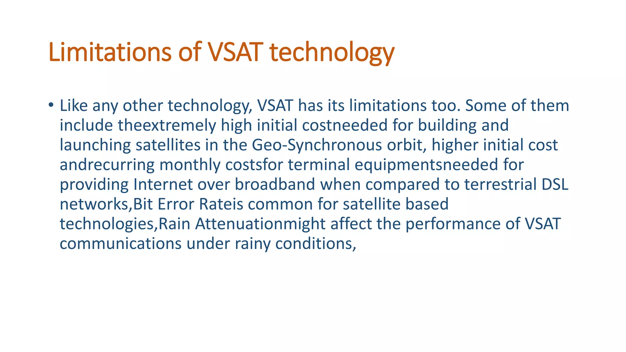ppt presentation on vsat technology | PPTX