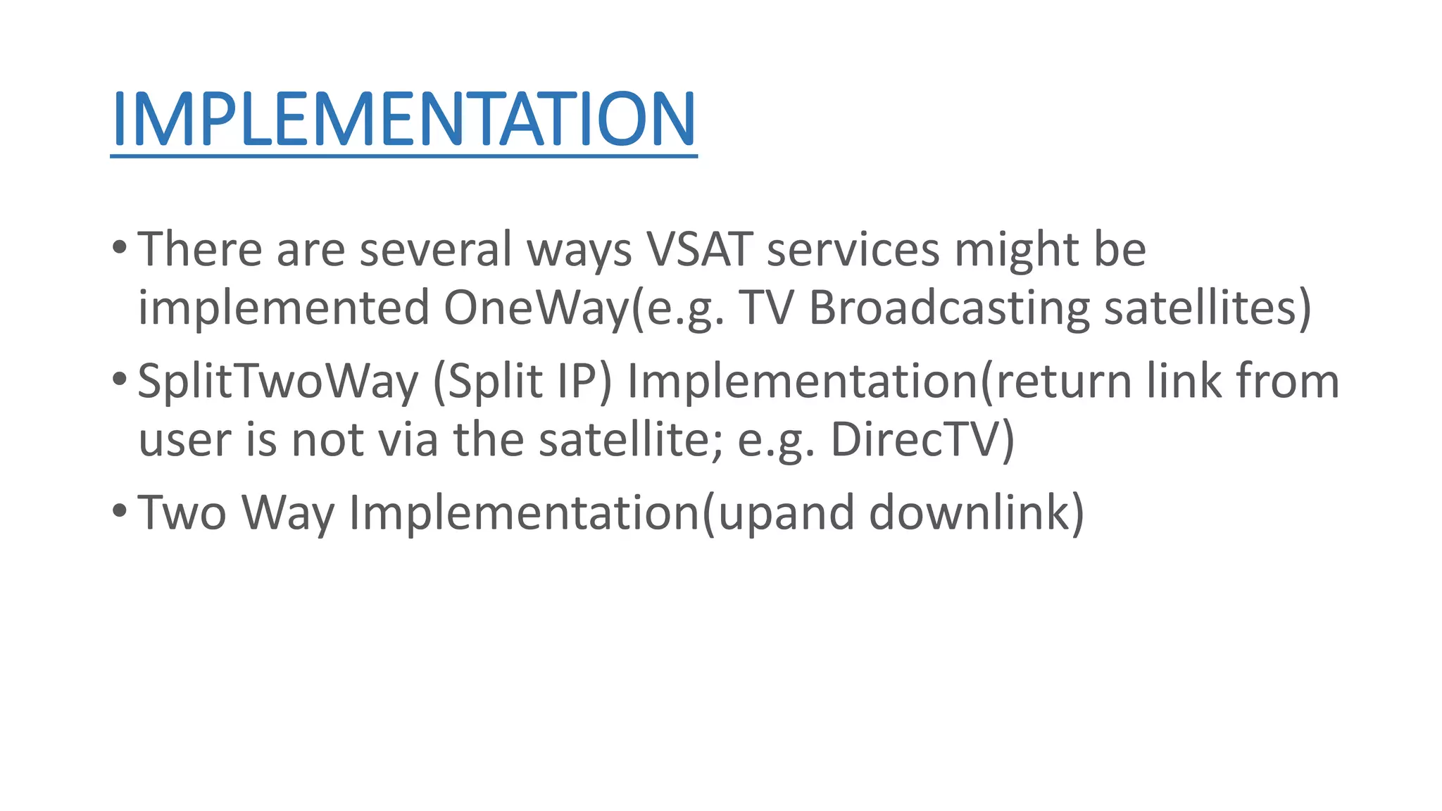 ppt presentation on vsat technology | PPTX