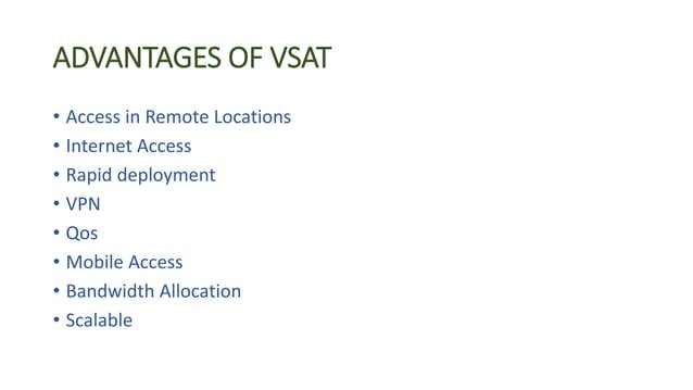 ppt presentation on vsat technology | PPTX