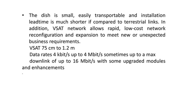 ppt presentation on vsat technology | PPTX