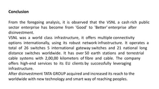VSNL Presentation (Videsh Sanchar Nigam Limited) | PPTX