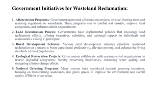 A closer look at wasteland and their reclamation | PPTX | Agriculture ...