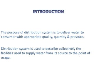 Water Distribution System Ppt