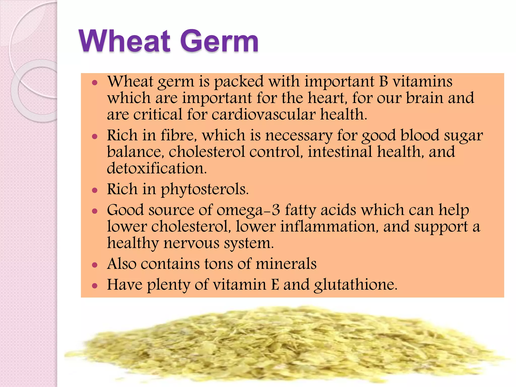 Wheat and its byproducts - Health benefits and application in food ...
