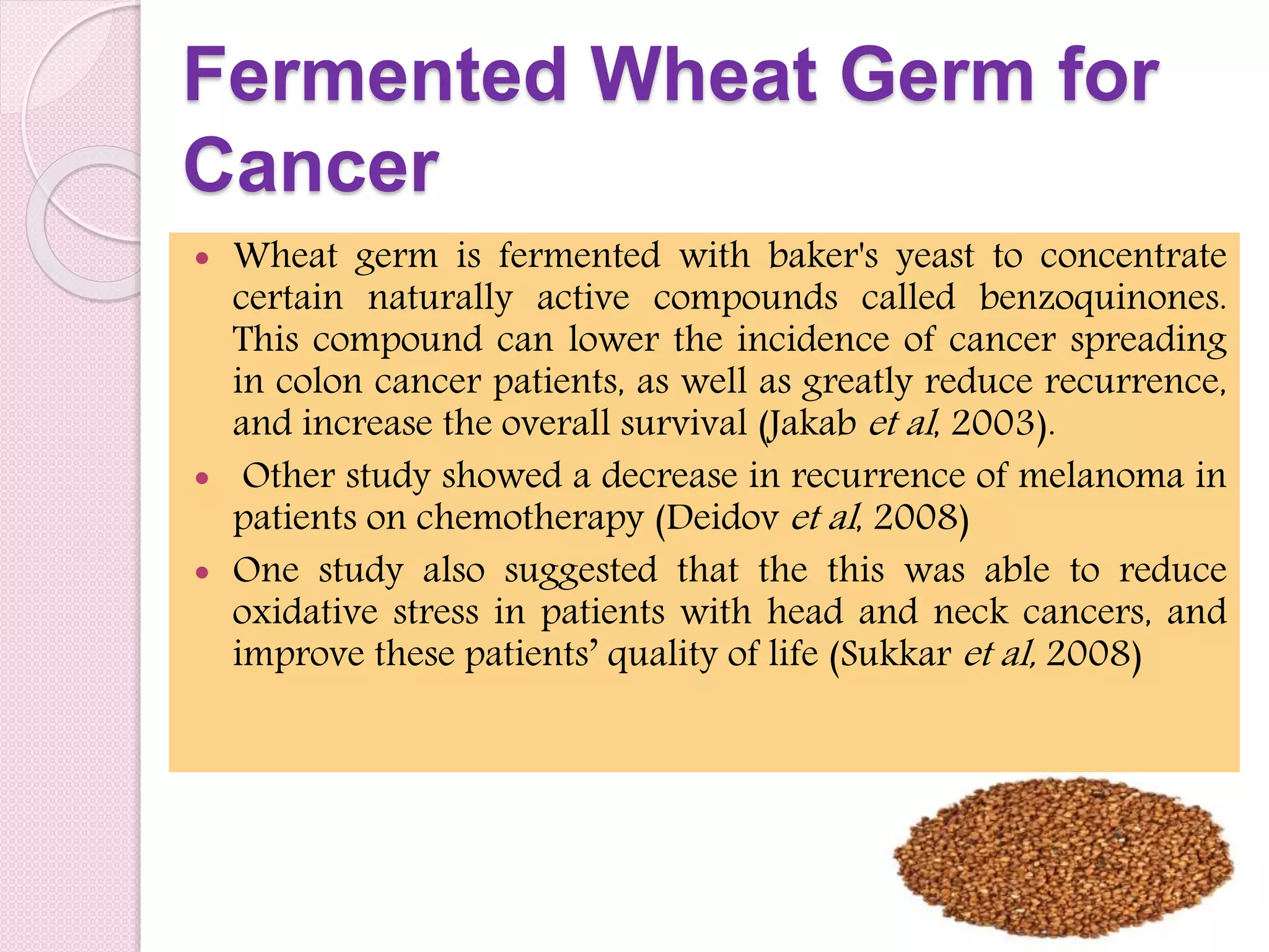 Wheat and its byproducts - Health benefits and application in food ...
