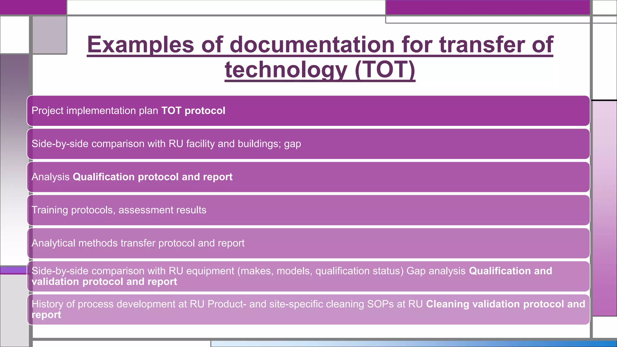 WHO guidelines on transfer of technology | PPTX