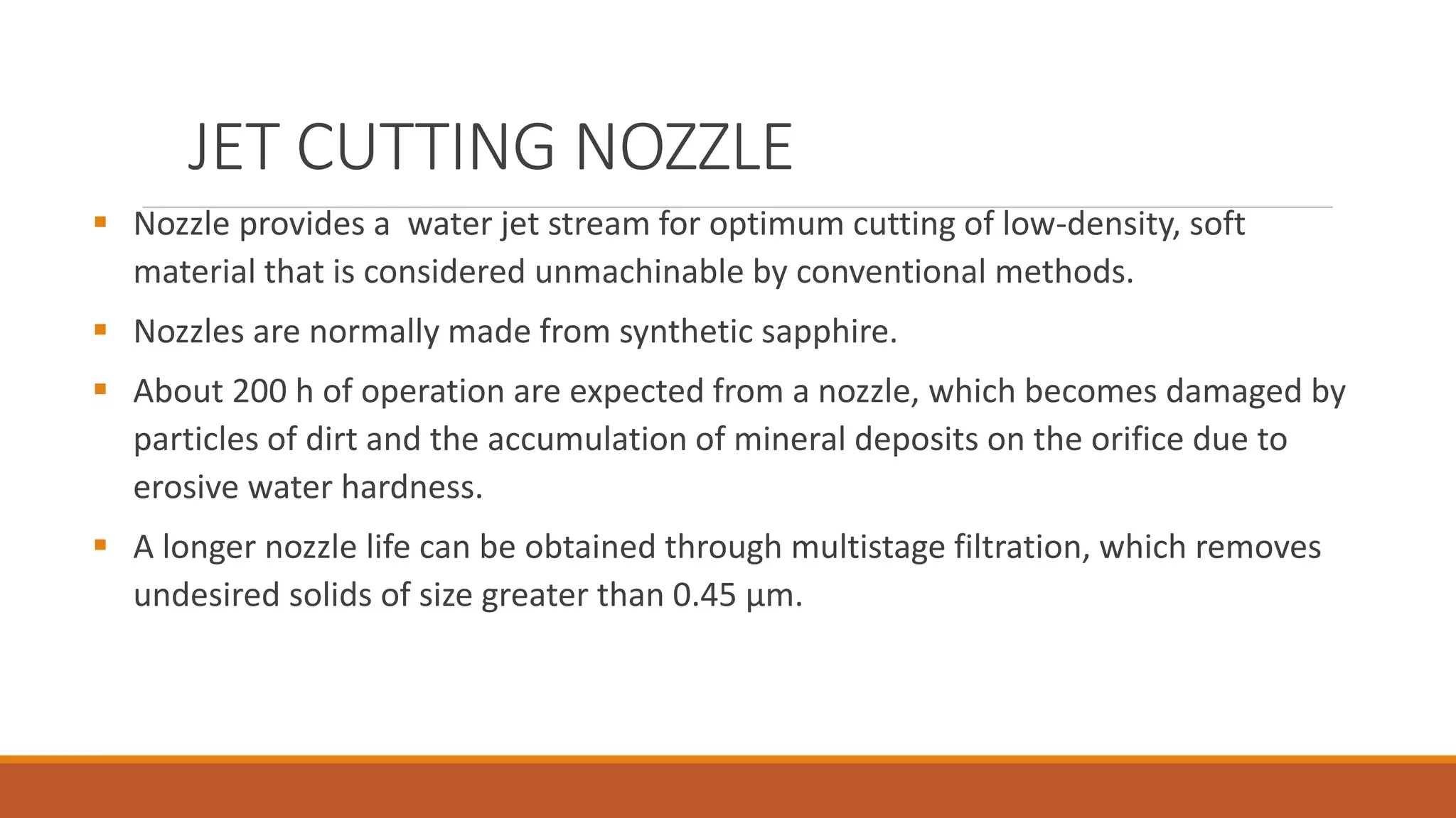 Ppt on water jet machining | PPTX