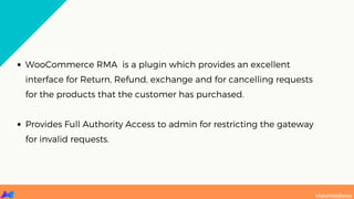 WooCommerce RMA For Return, Refund and Exchange: Manages Your Refunds Effectively. | PDF